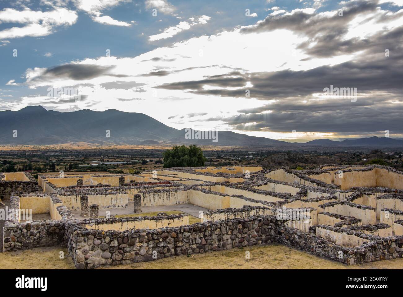 Views of Yagul, a UNESCO World Heritage Site, in Oaxaca, Mexico Stock ...