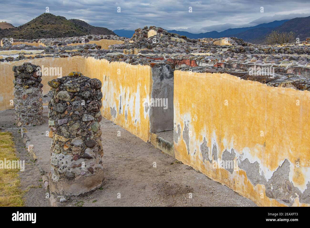 Views of Yagul, a UNESCO World Heritage Site, in Oaxaca, Mexico Stock ...