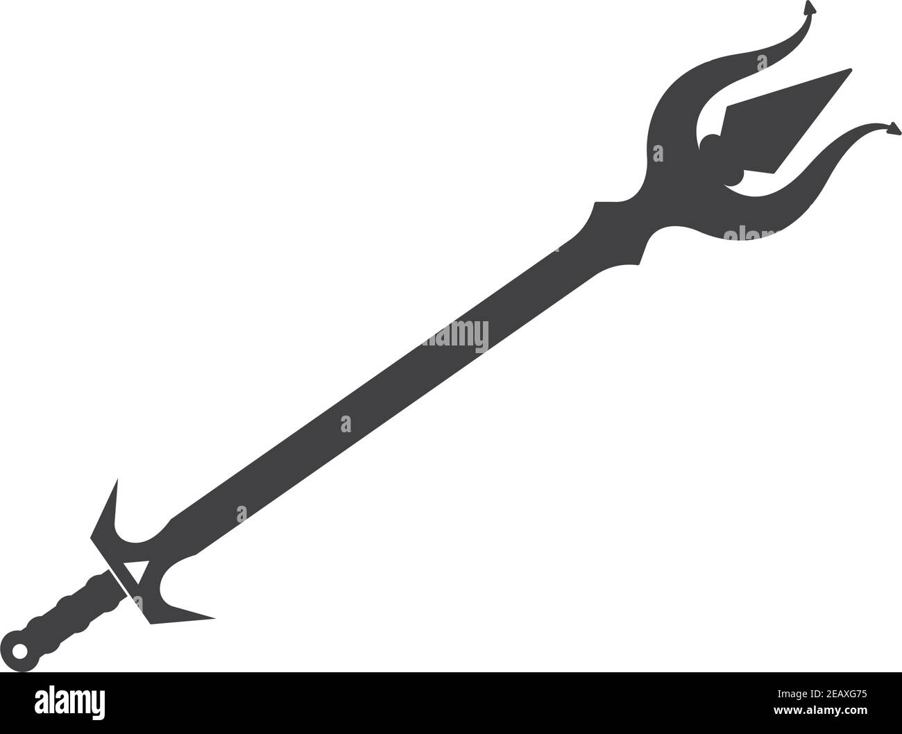 Trident isolated weapon satan devil hi-res stock photography and images ...