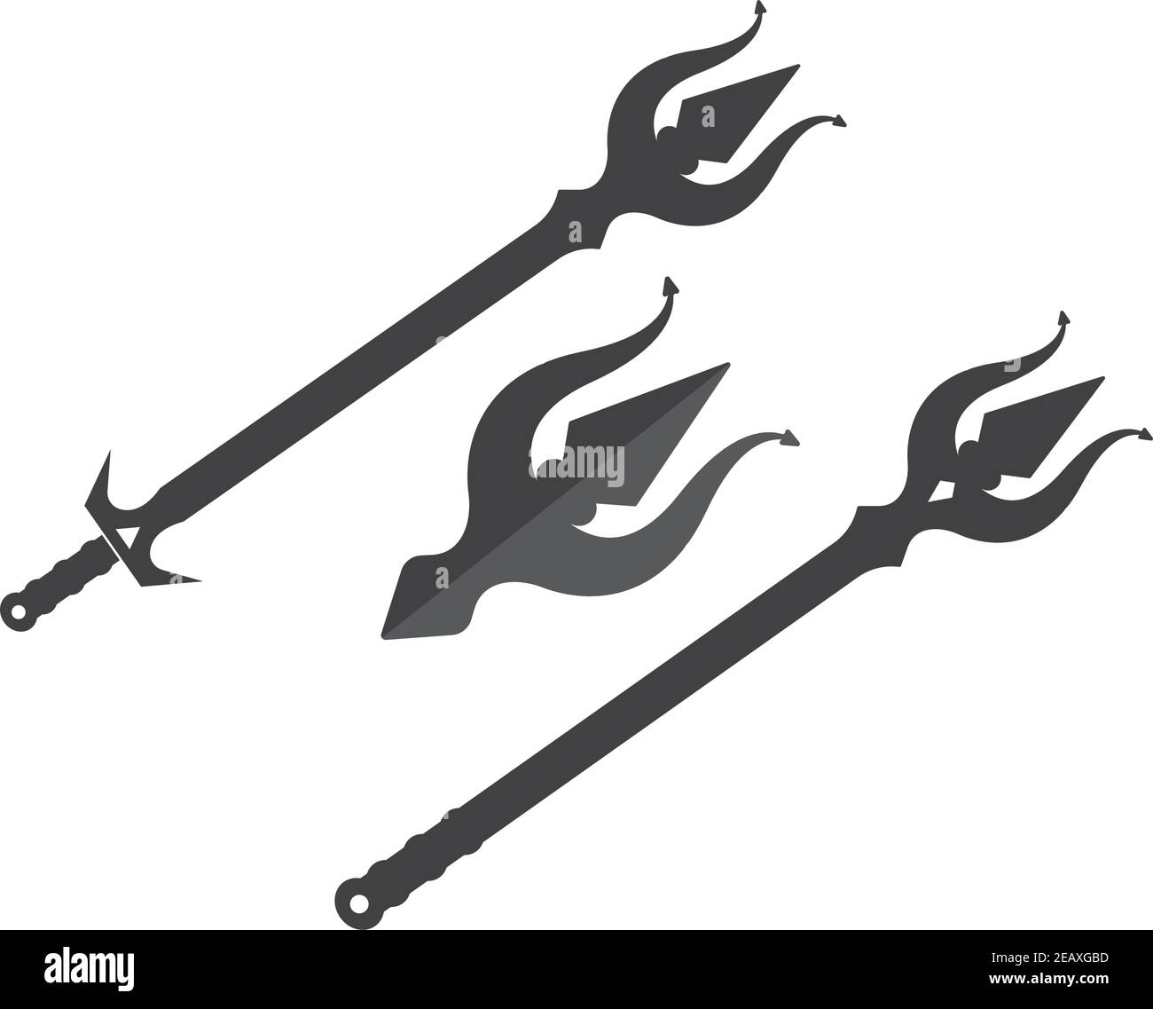 Ancient hindu weapon Stock Vector Images - Alamy