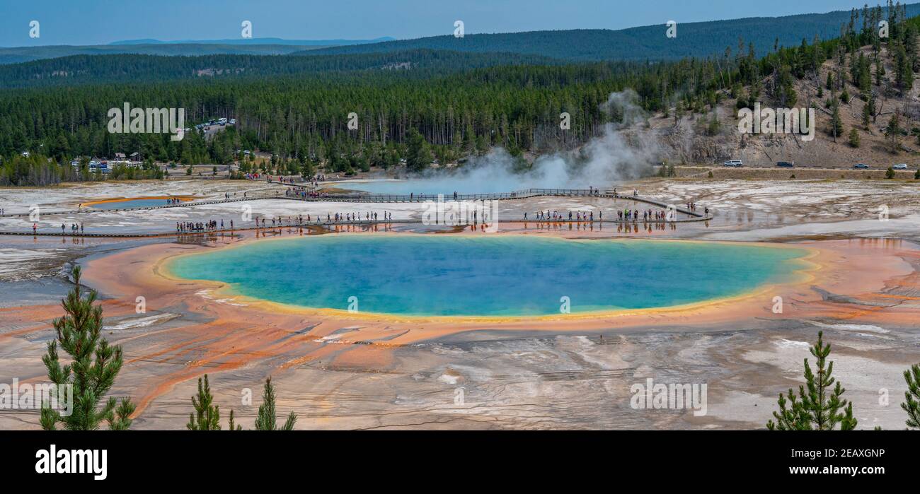 Grand Prismatic Pool at Yellowstone National Park in Wyoming. Photo by ...