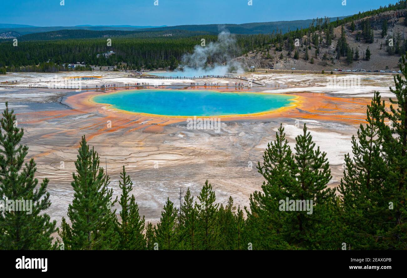 Grand Prismatic Pool at Yellowstone National Park in Wyoming. Photo by ...