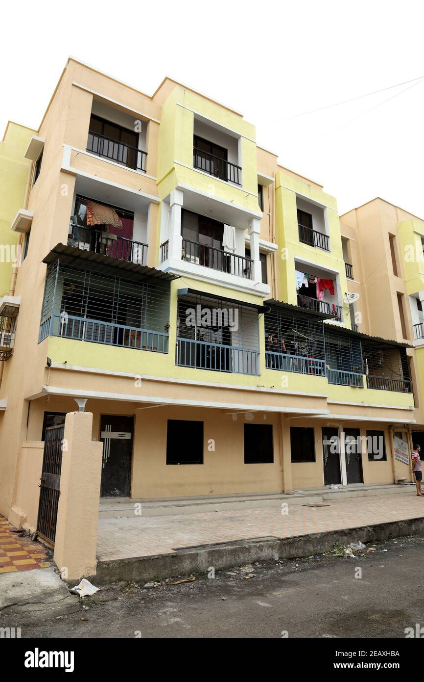 A ground level view of a completed apartment Stock Photo - Alamy