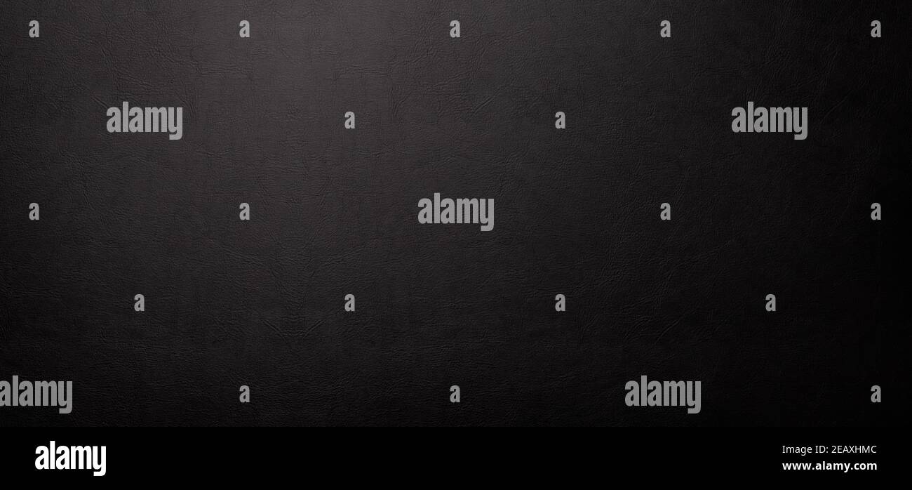 Black leather texture wide background Stock Photo - Alamy