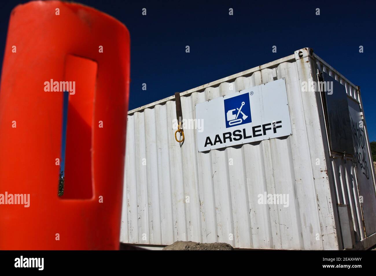 Workplace in a village in Denmark Stock Photo - Alamy