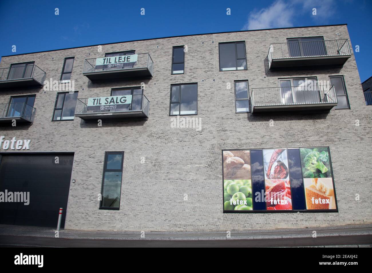 Workplace in a village in Denmark Stock Photo - Alamy