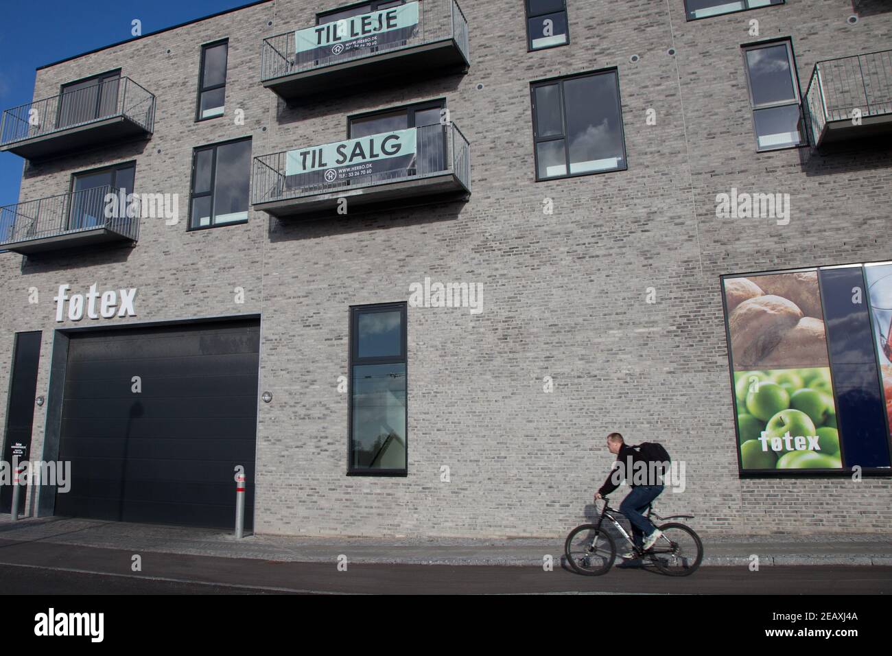 Workplace in a village in Denmark Stock Photo - Alamy