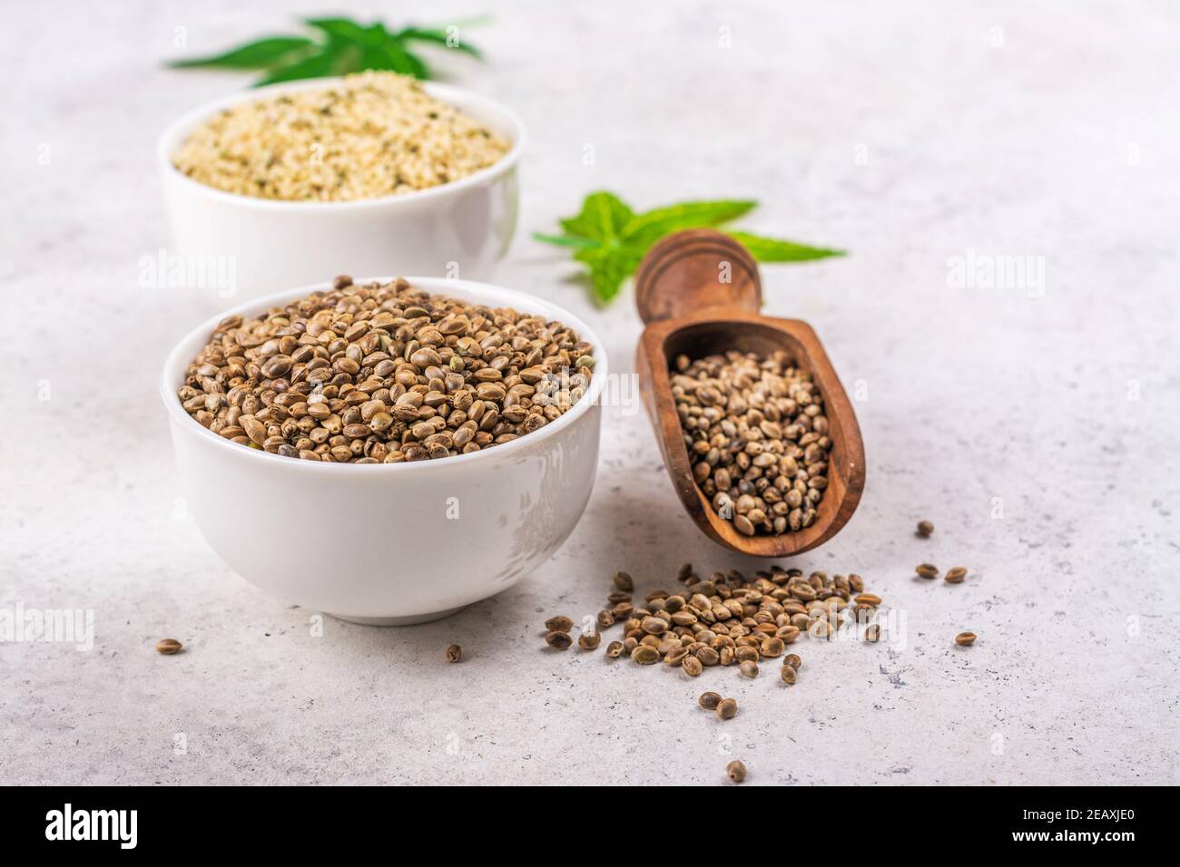 Organic hemp seeds Stock Photo - Alamy