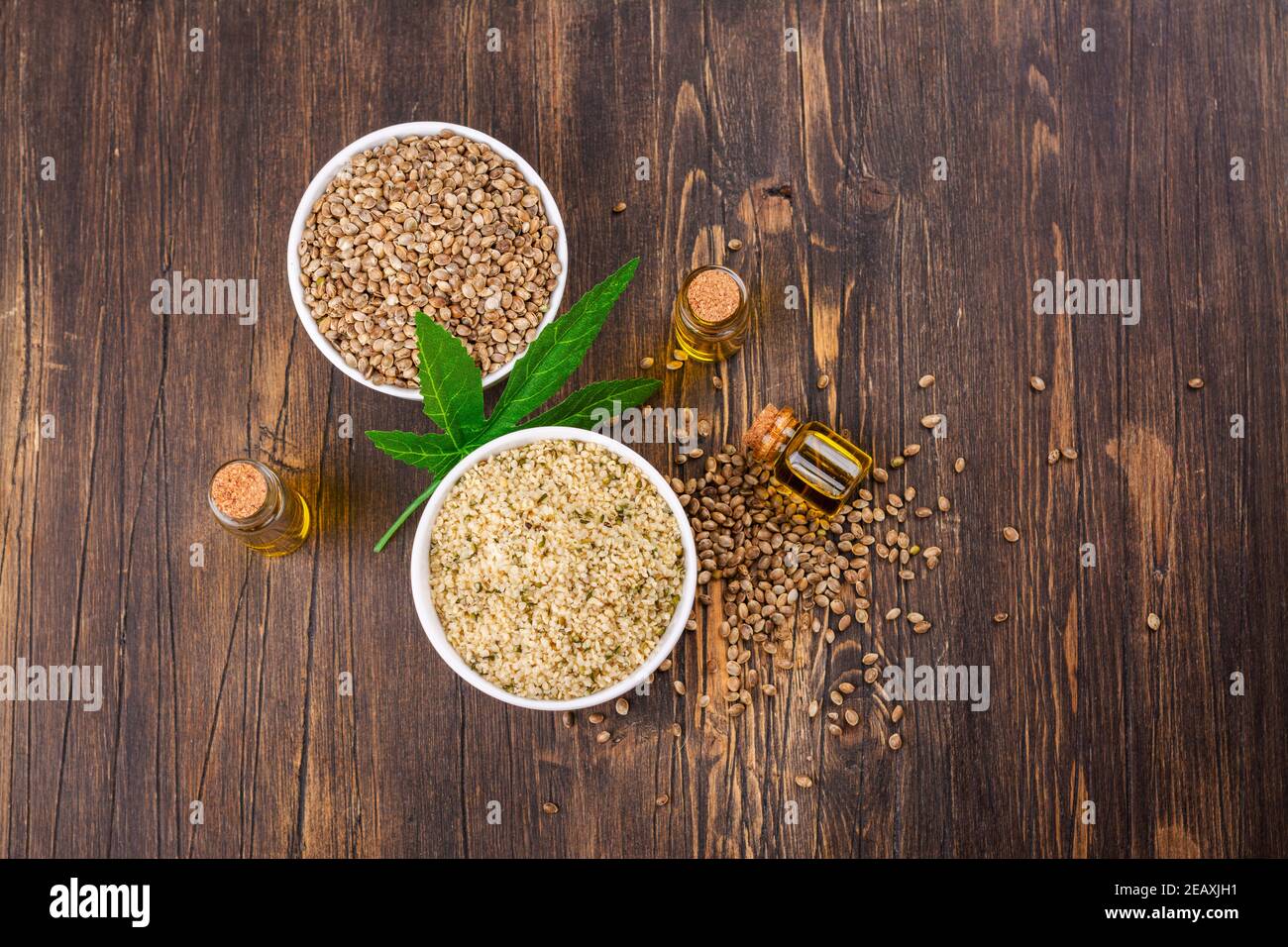 Organic hemp seeds Stock Photo - Alamy