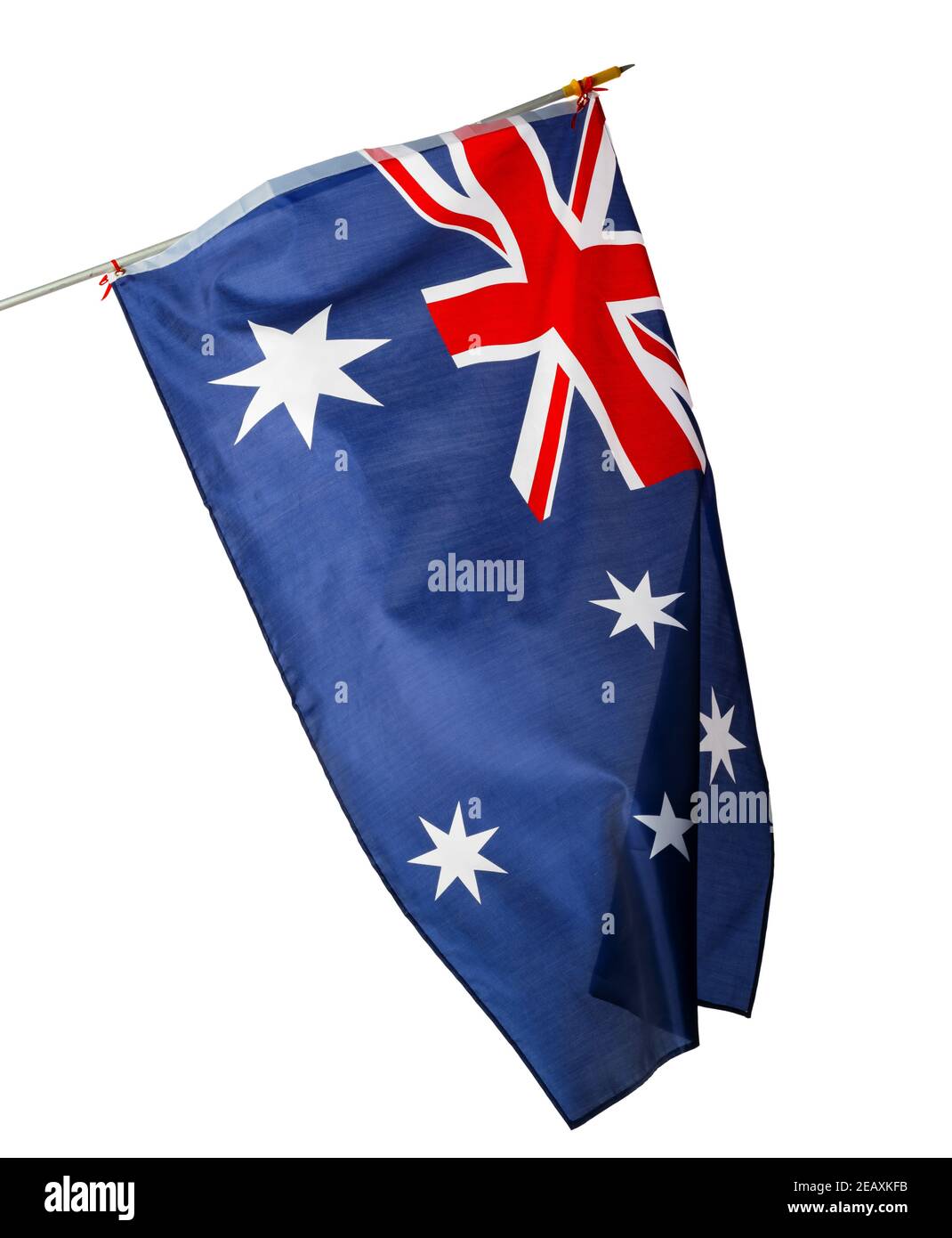 National flag of Australia isolated on white background Stock Photo - Alamy