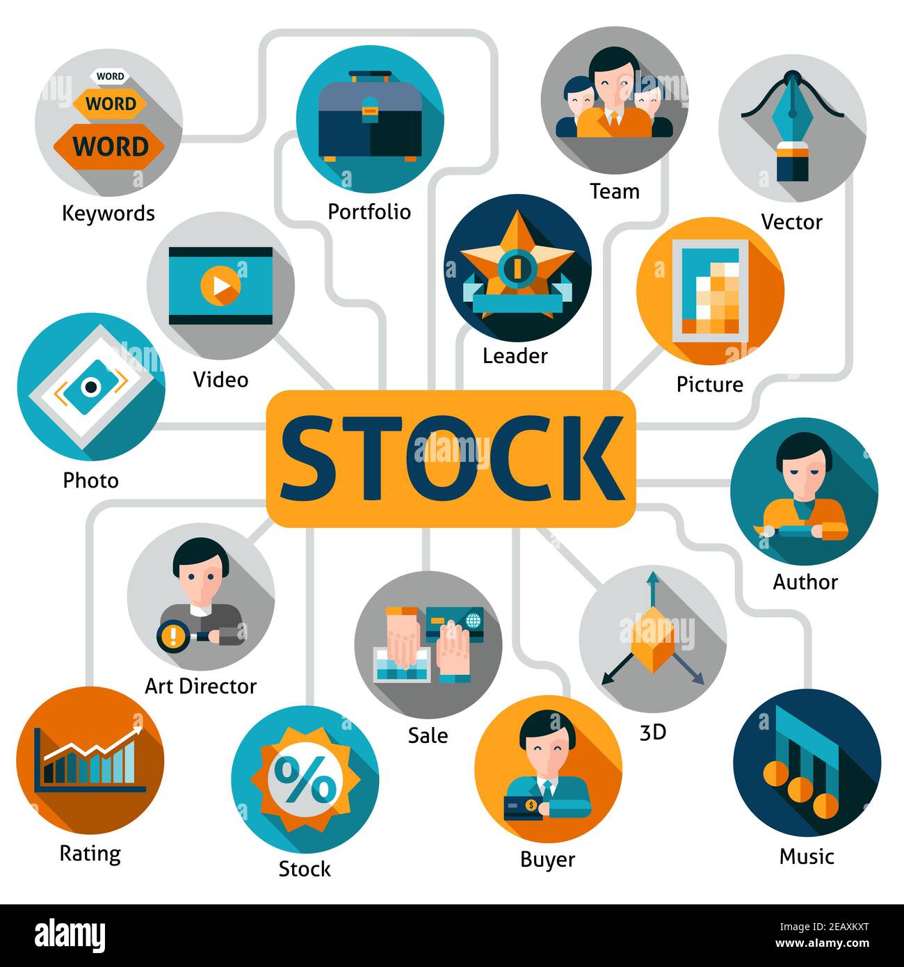 Process elements Cut Out Stock Images & Pictures - Alamy