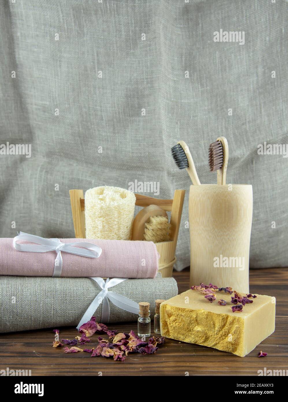 Fragrant organic golden handmade soap and personal care items made of ...