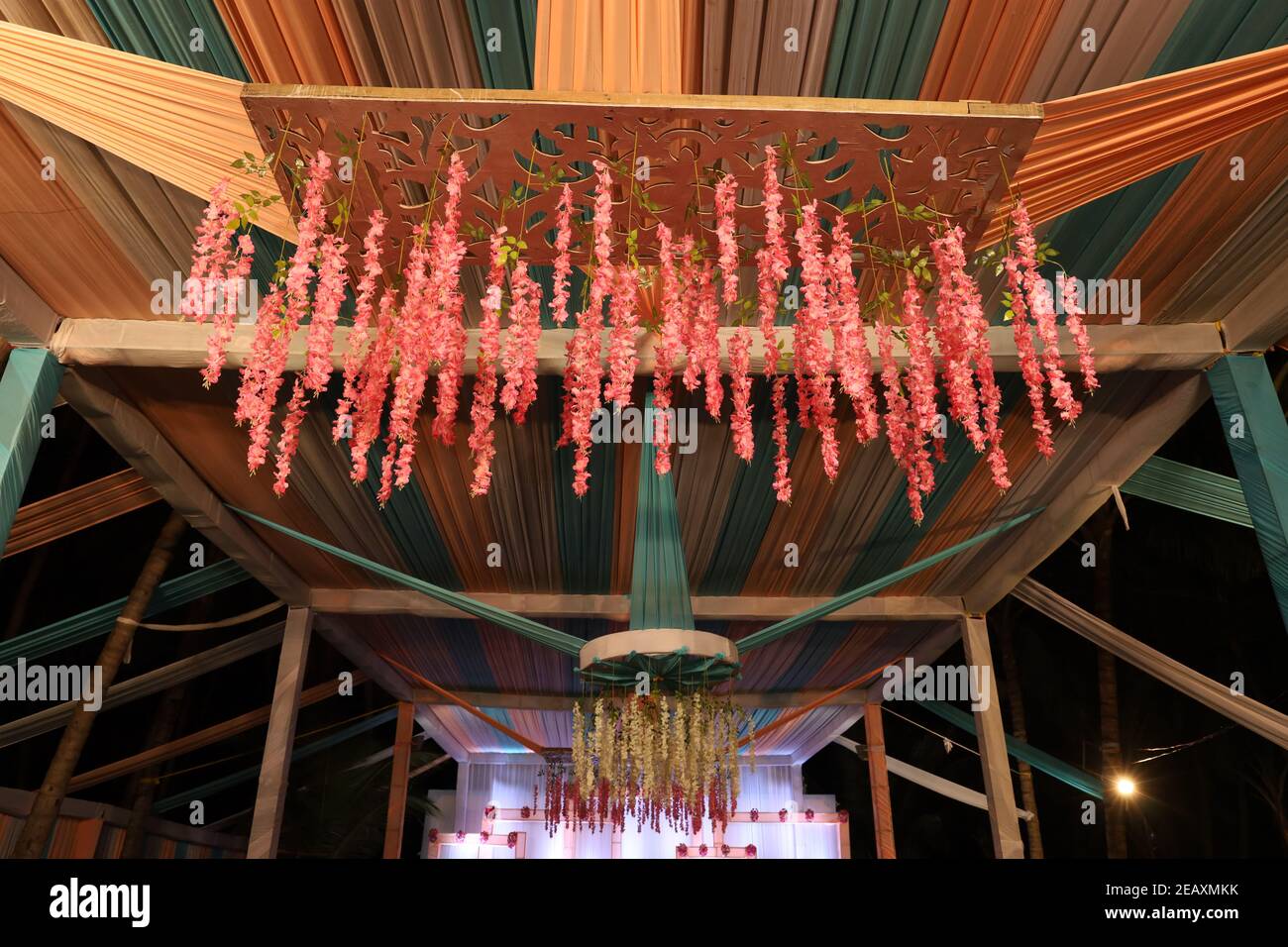 The decorative tents used in and for Indian weddings Stock Photo - Alamy