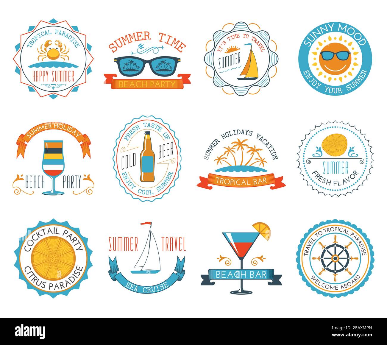 Happy summer time holiday travel sunny mood tropical paradise beach ...