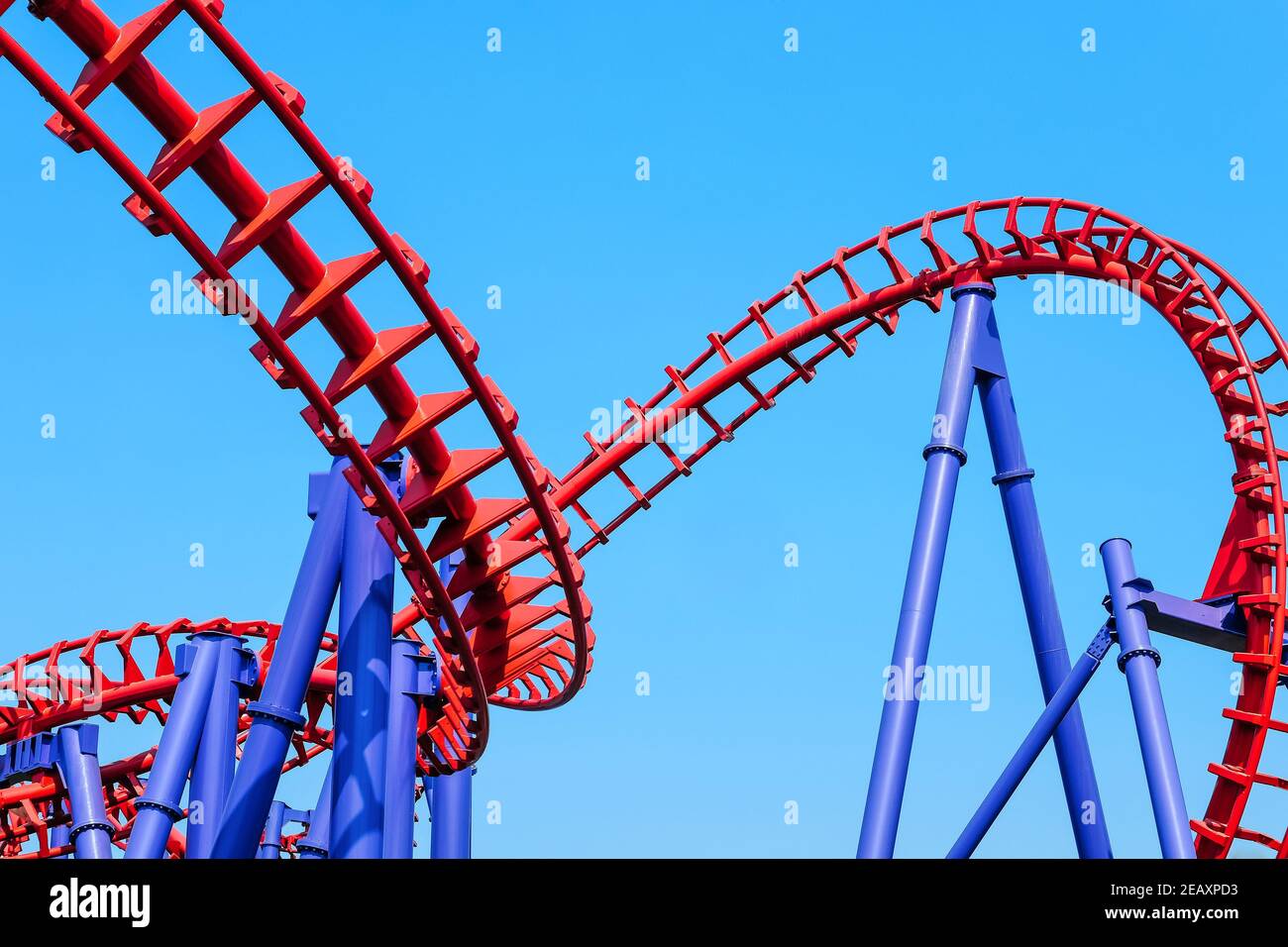 Rail roller coaster close up hi-res stock photography and images - Alamy