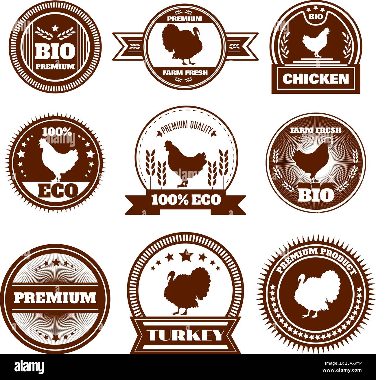 Free range fowl Stock Vector Images - Alamy