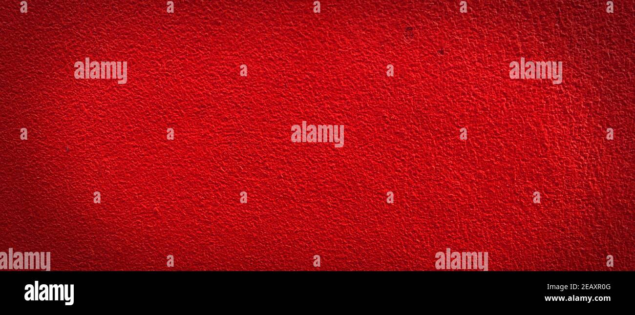 Wide panorama red wall texture for background with copy space for ...