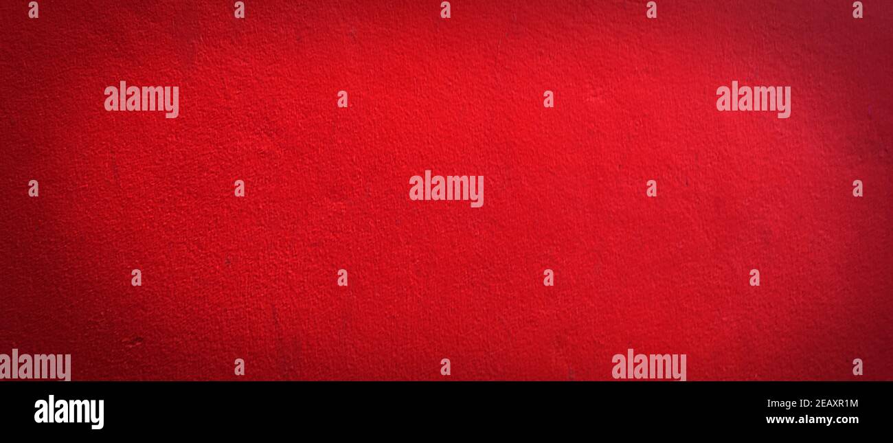 Wide panorama red wall texture for background with copy space for ...