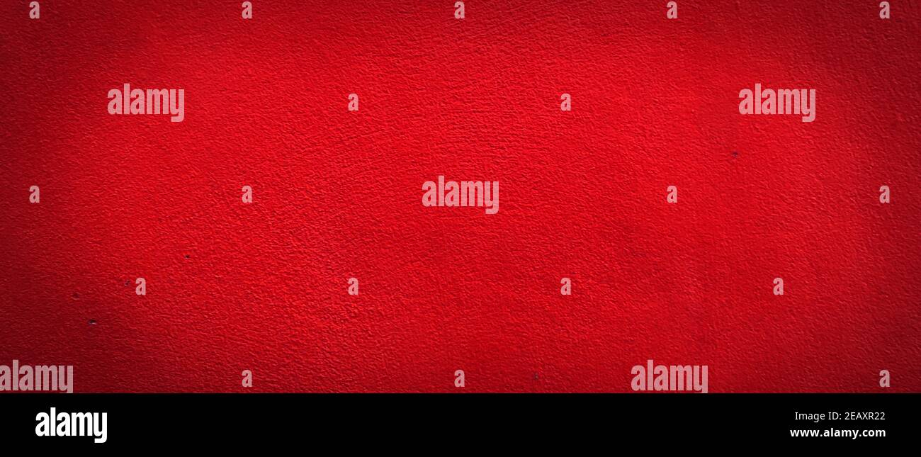 Wide panorama red wall texture for background with copy space for ...