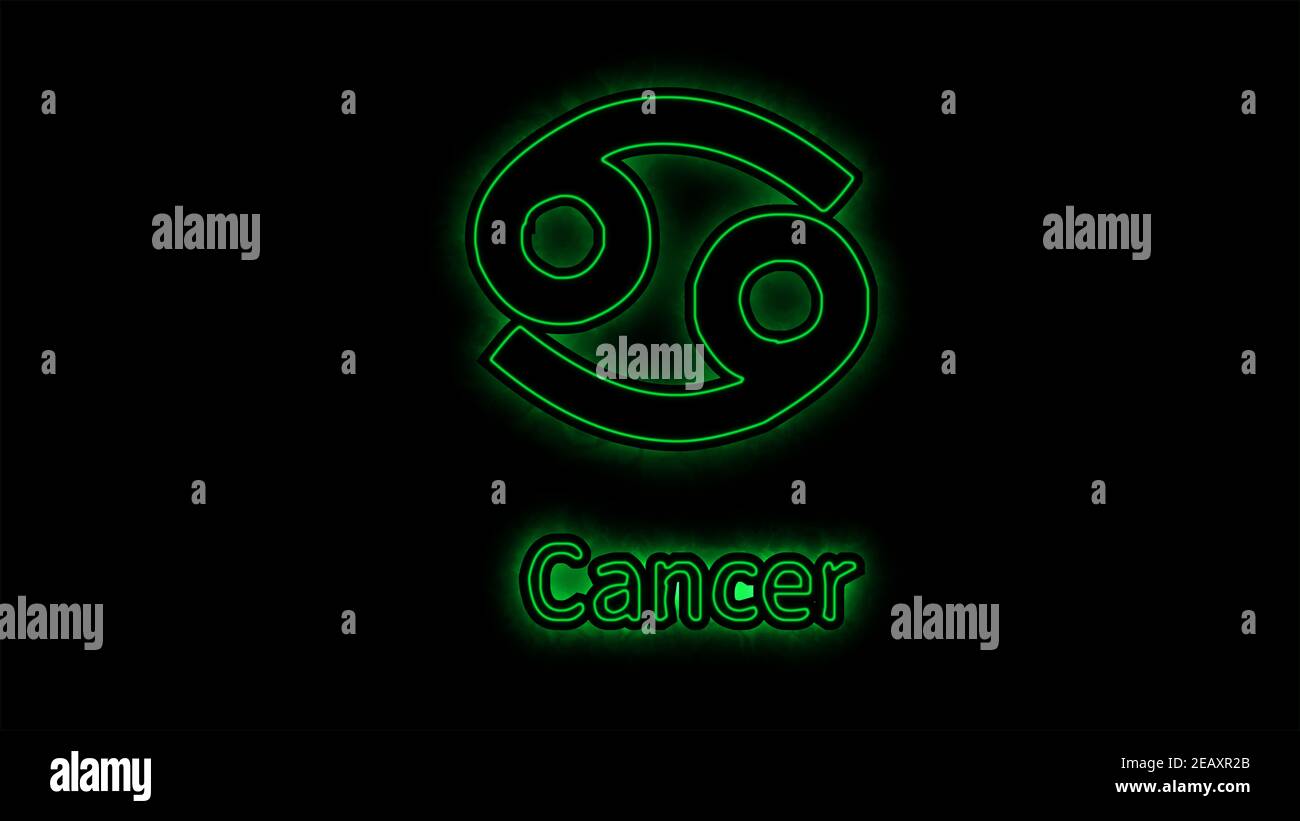 Abstract Cancer Zodiac Sign