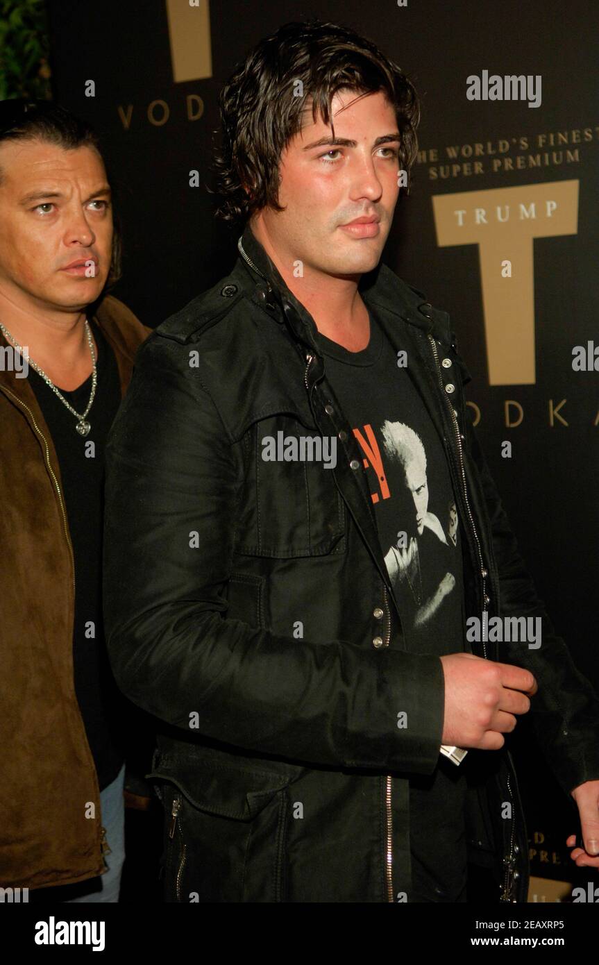 Brandon Davis attends arrivals for DRINKS AMERICA Launches TRUMP VODKA ...