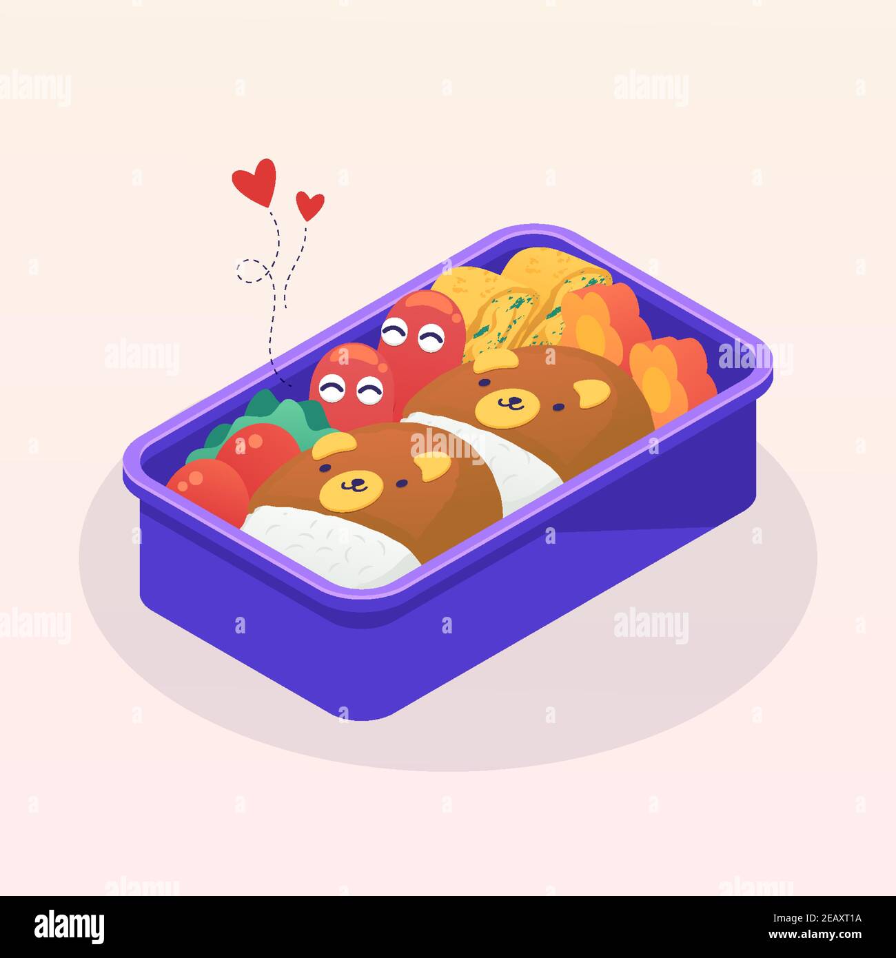 Isometric Bento Box Illustration Vector Illustration Stock Vector Image And Art Alamy