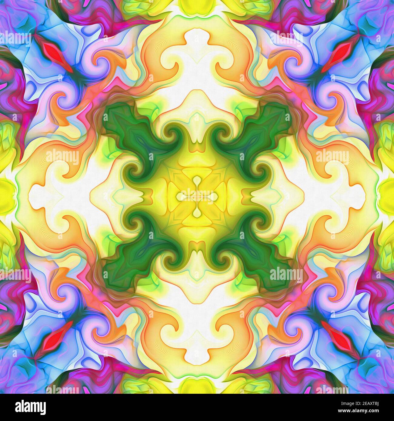 Abstract background. Psychedelic fractal, texture of brush strokes of ...