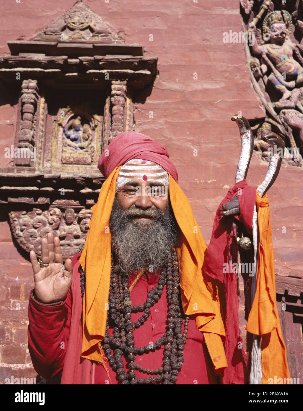 Holyman smiling india hi-res stock photography and images - Alamy