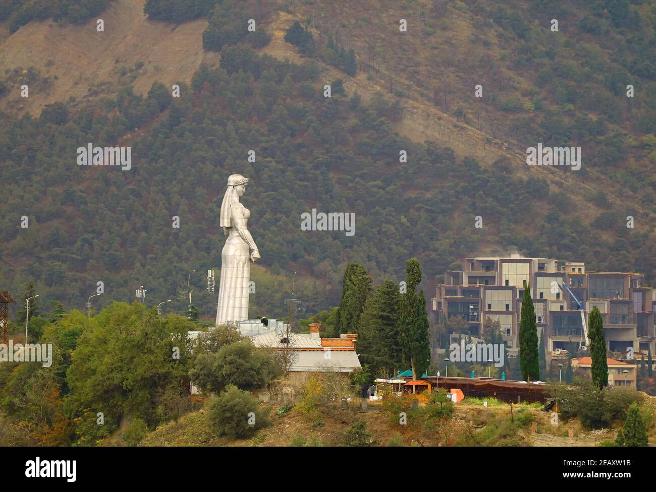 Mother of the Georgian or Kartlis Deda, the Iconic Monument can be Seen ...