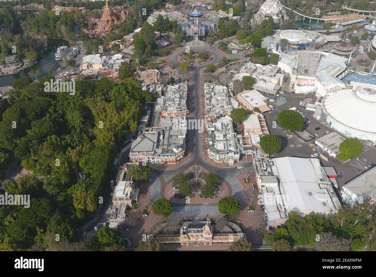 Anaheim disneyland aerial hi-res stock photography and images - Alamy