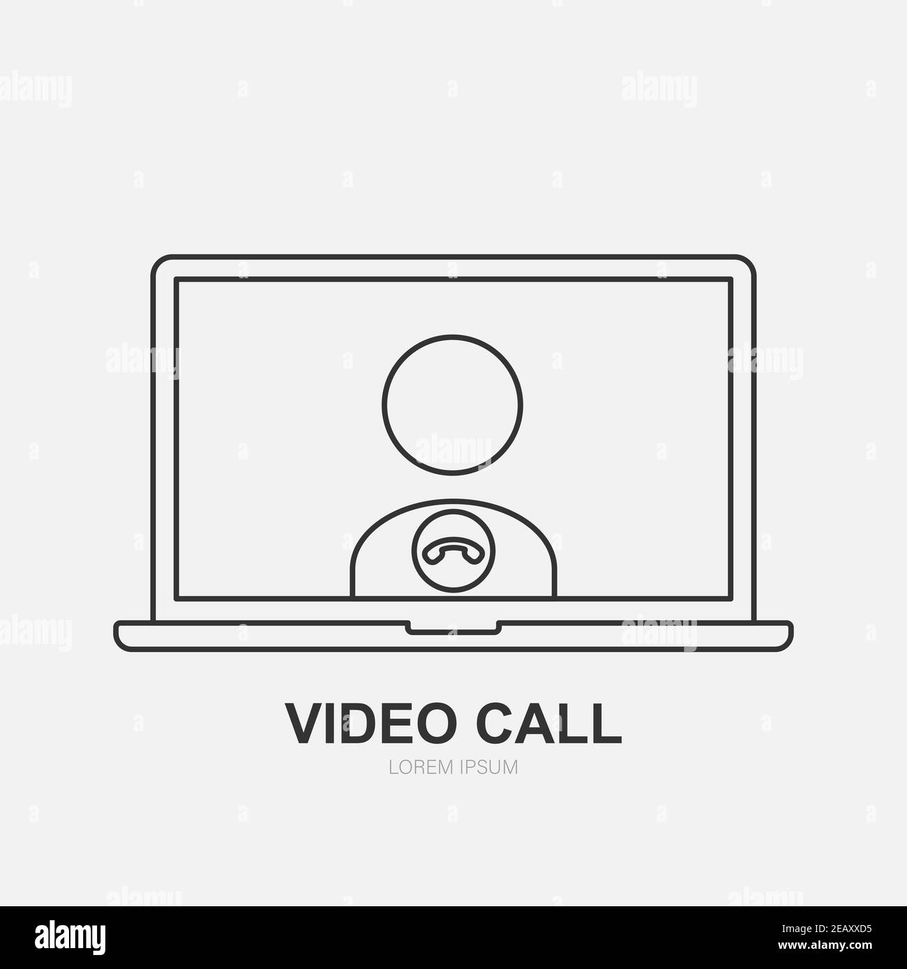 Video call icon Stock Vector Images - Alamy