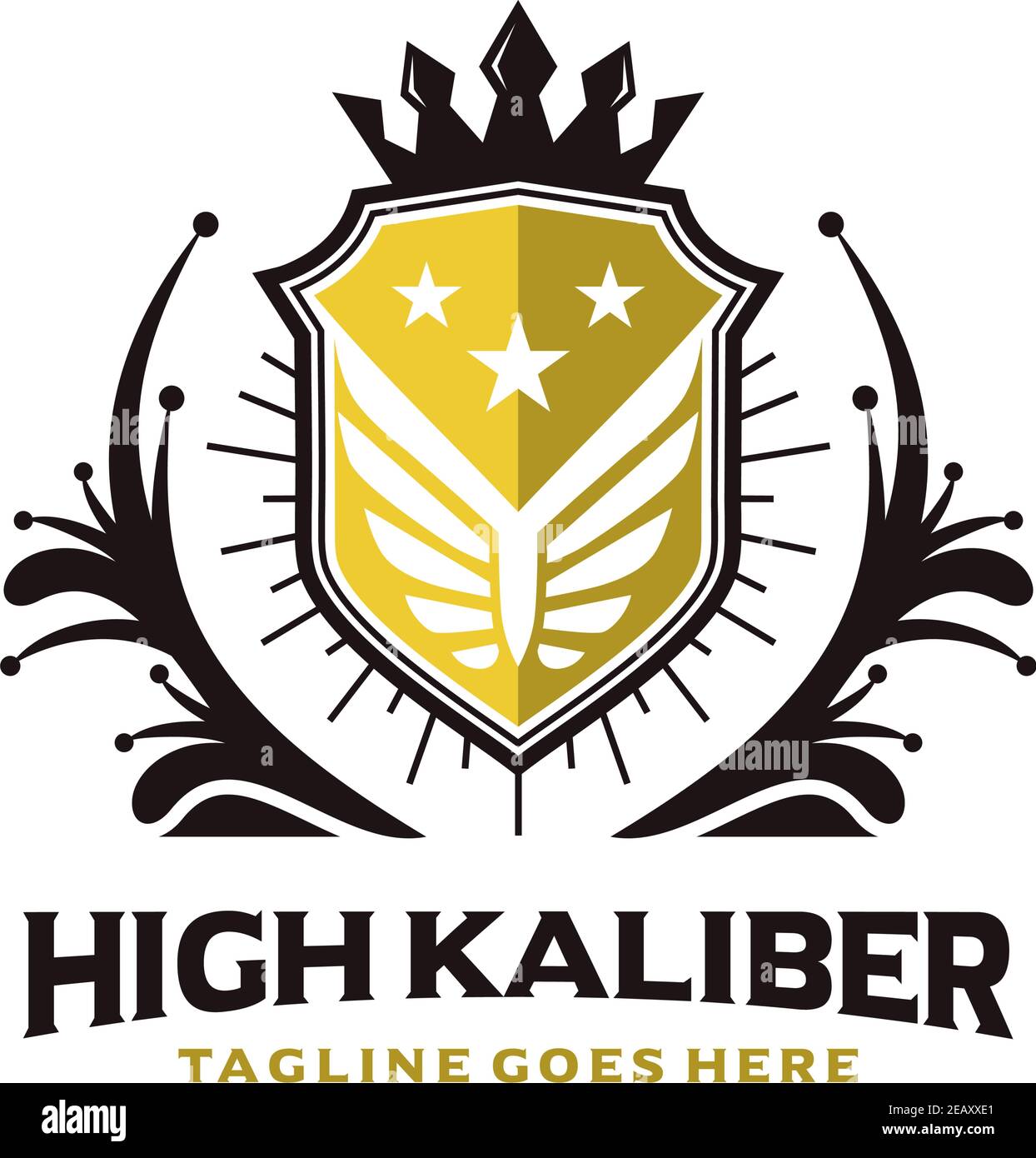 vintage king shield logo your company Stock Vector Image & Art - Alamy