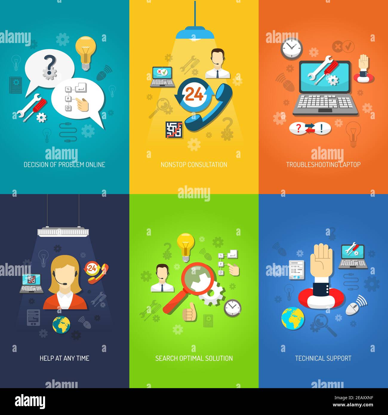 Troubleshooting vector vectors hi-res stock photography and images - Alamy