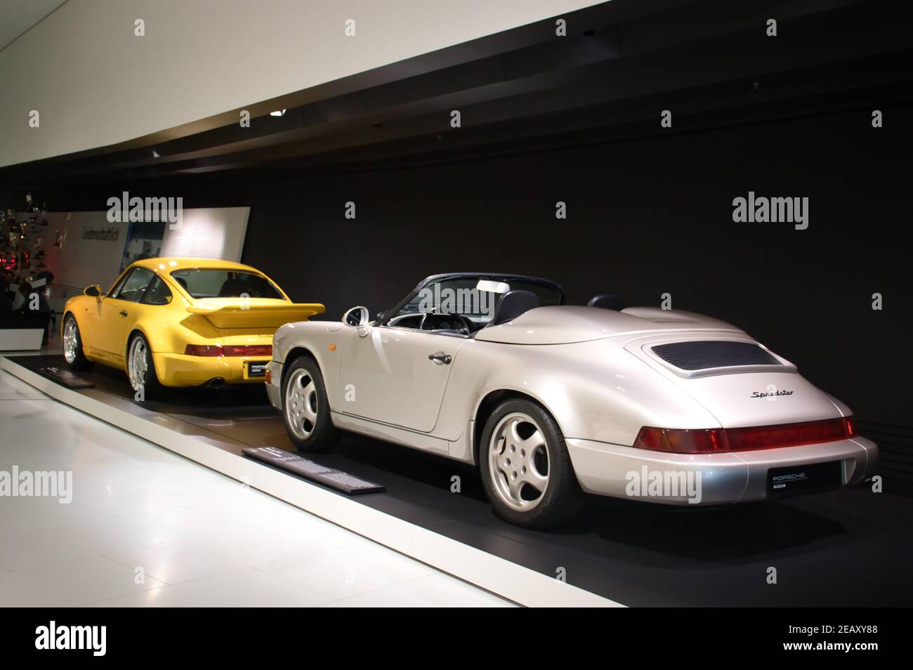 White Speedster on display in the Porsche museum in Stuttgart, Germany ...