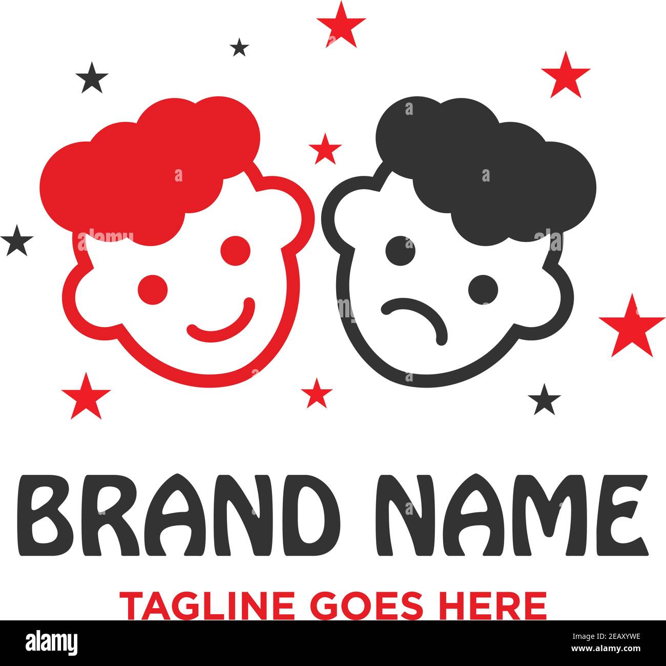 Kids heads together Stock Vector Images - Alamy