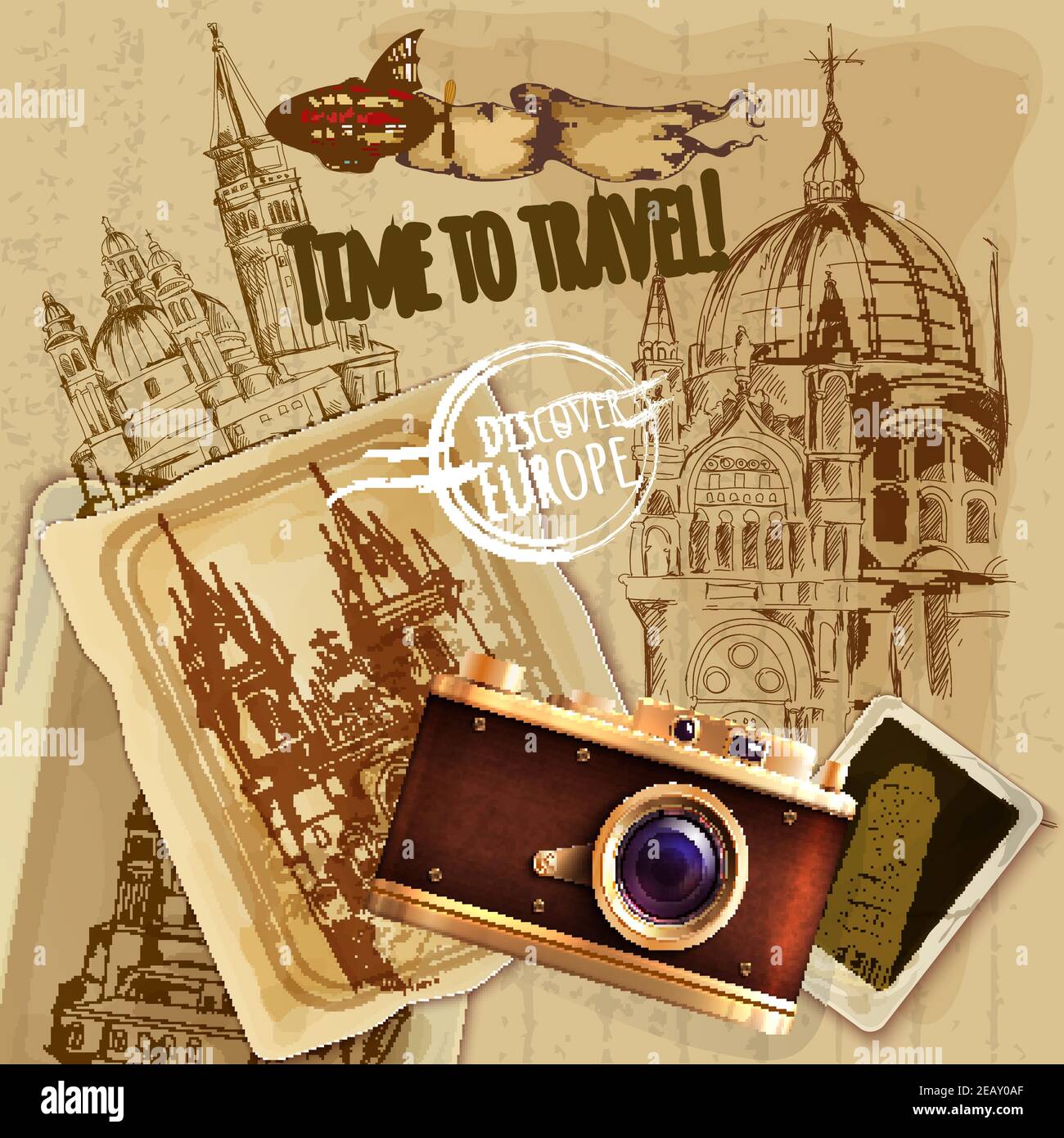 Classic paris photo Stock Vector Images - Alamy