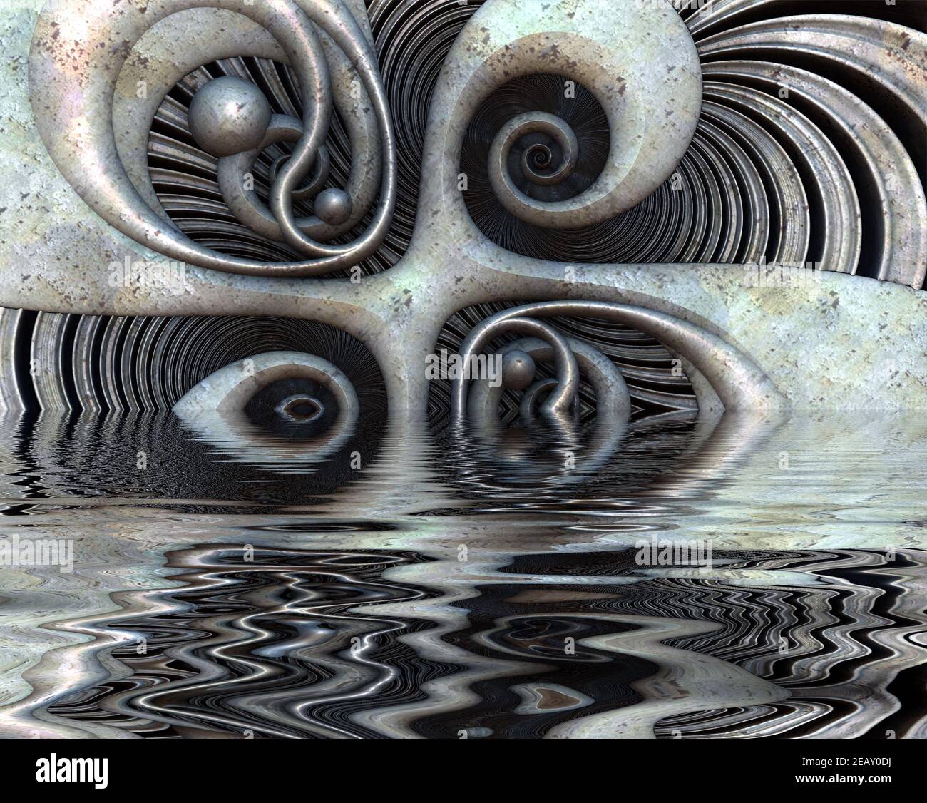 Computer generated 3D illustration artwork Stock Photo - Alamy