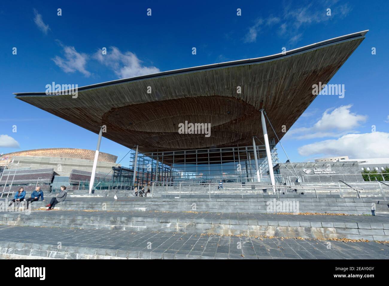 Senedd Building, Cardiff Bay, South Wales Stock Photo - Alamy
