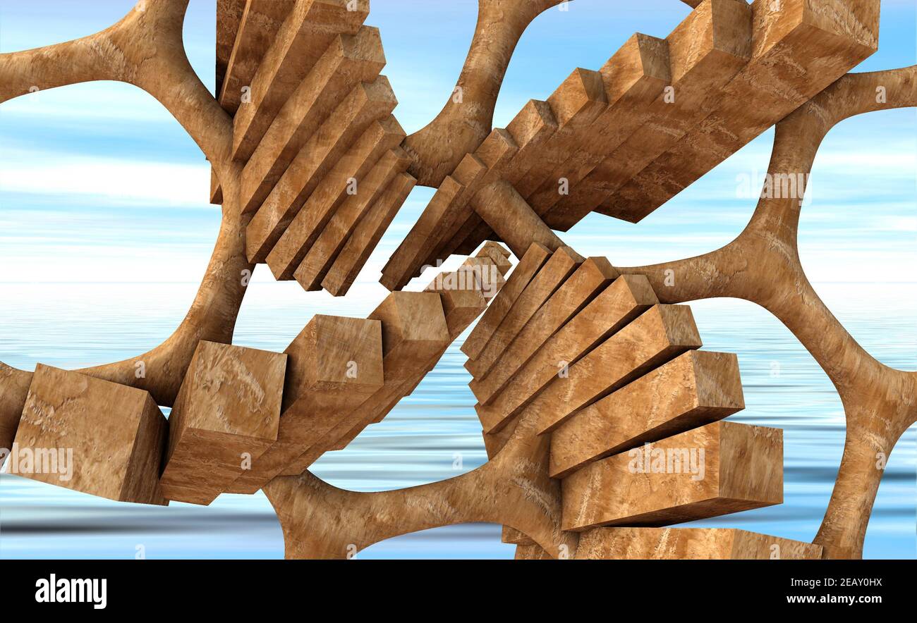 Computer generated 3D illustration artwork Stock Photo - Alamy