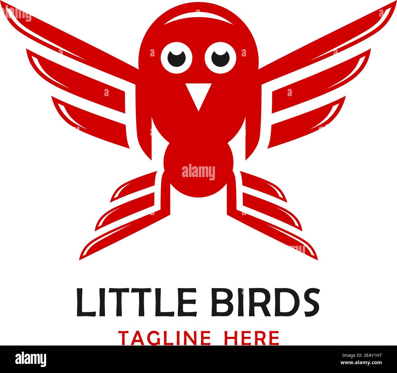 little birds logo four your company Stock Vector Image & Art - Alamy