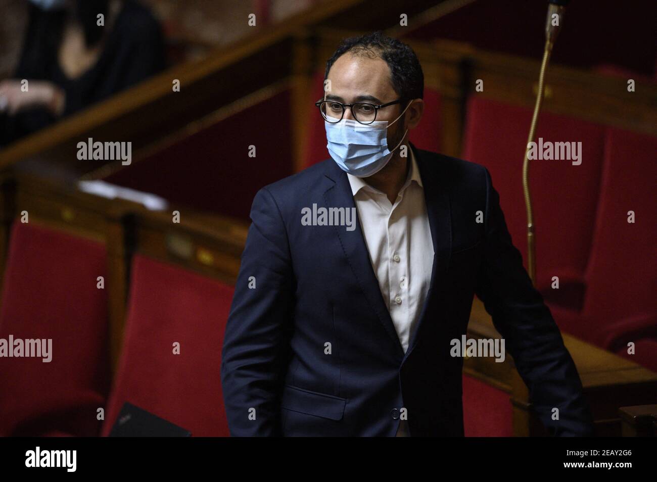 Guillaume Chiche during the debates of the law "Respect for the ...