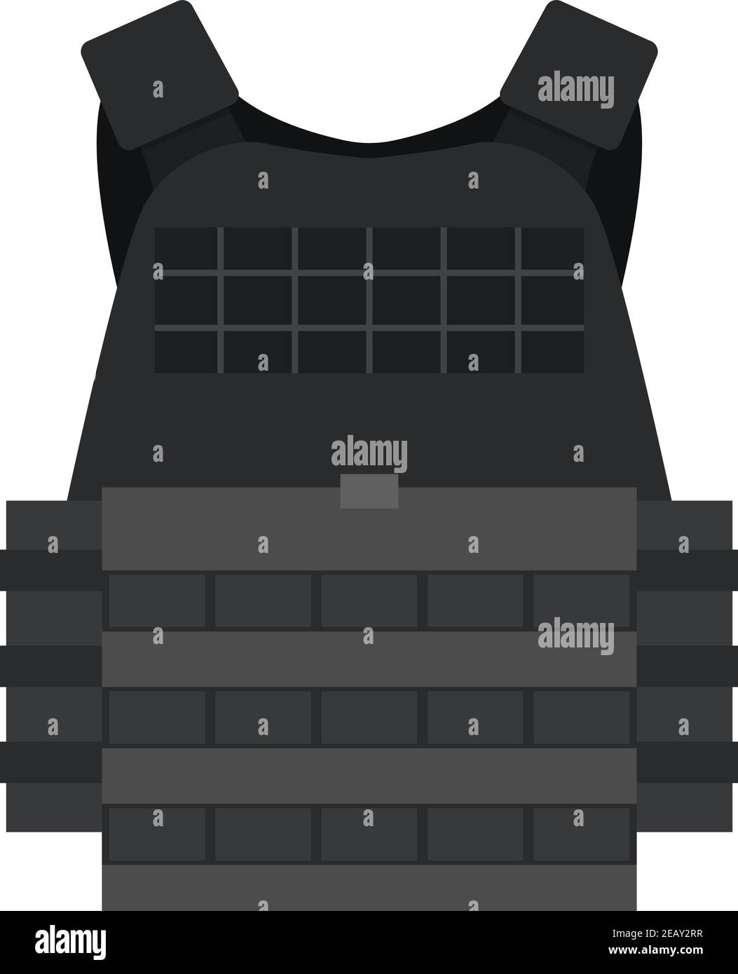 Vector police bulletproof vest isolated on white Stock Vector Image ...