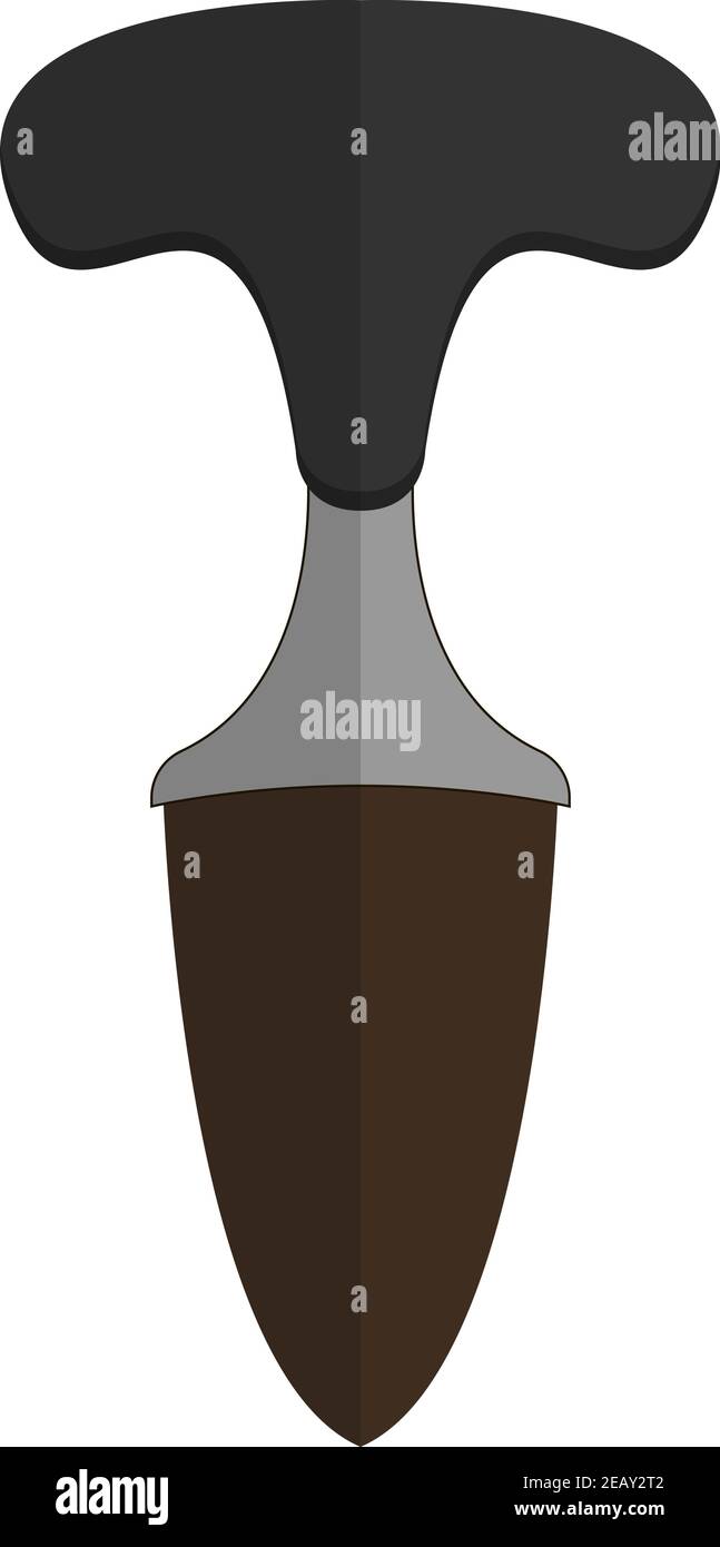 Crime and street push dagger weapon isolated on white Stock Vector ...