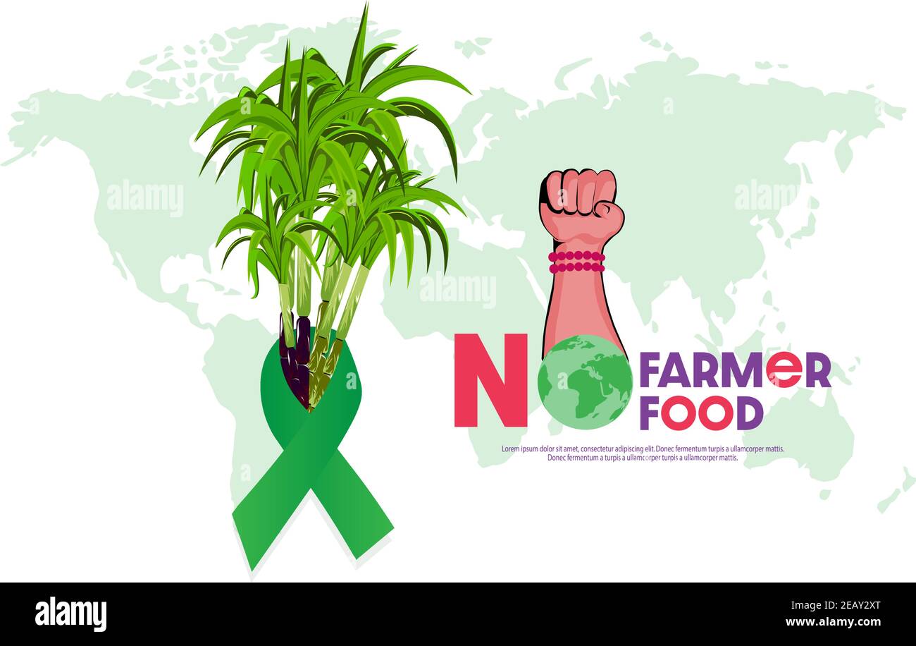 No farmers no food Stock Vector Images - Alamy