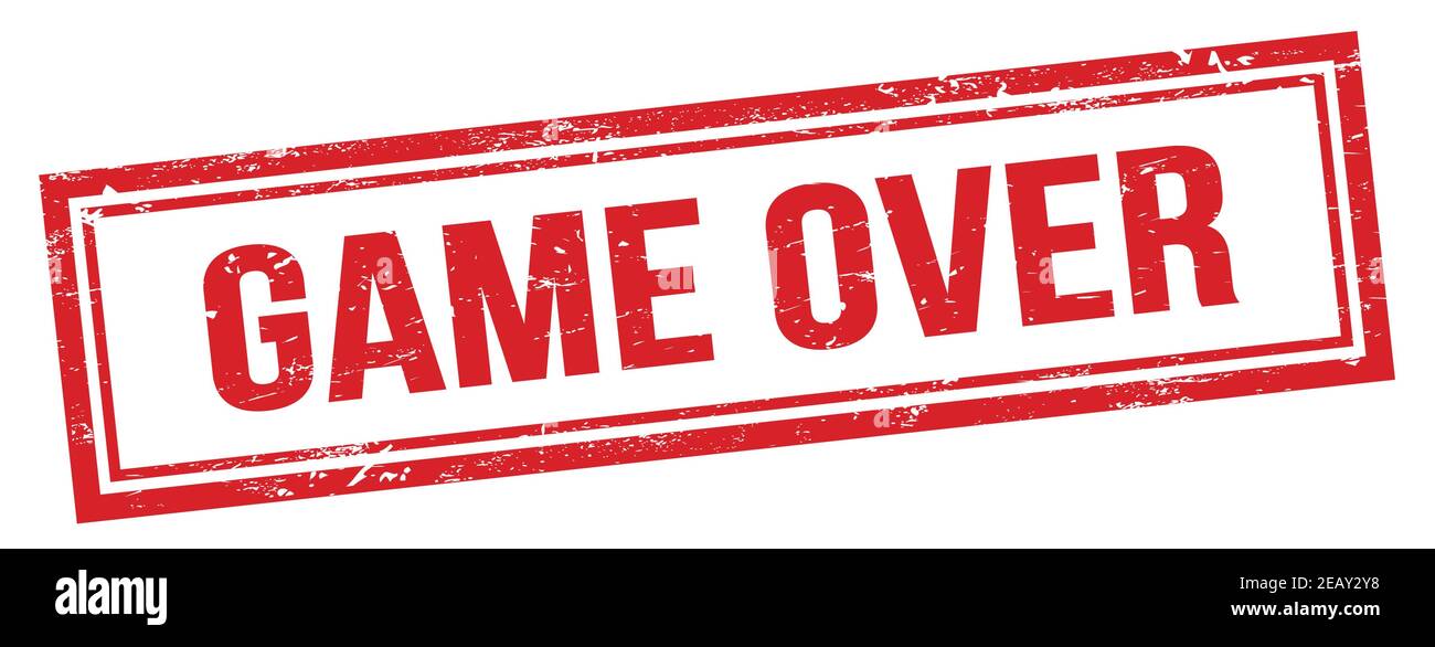 Game over stamp Cut Out Stock Images & Pictures - Alamy