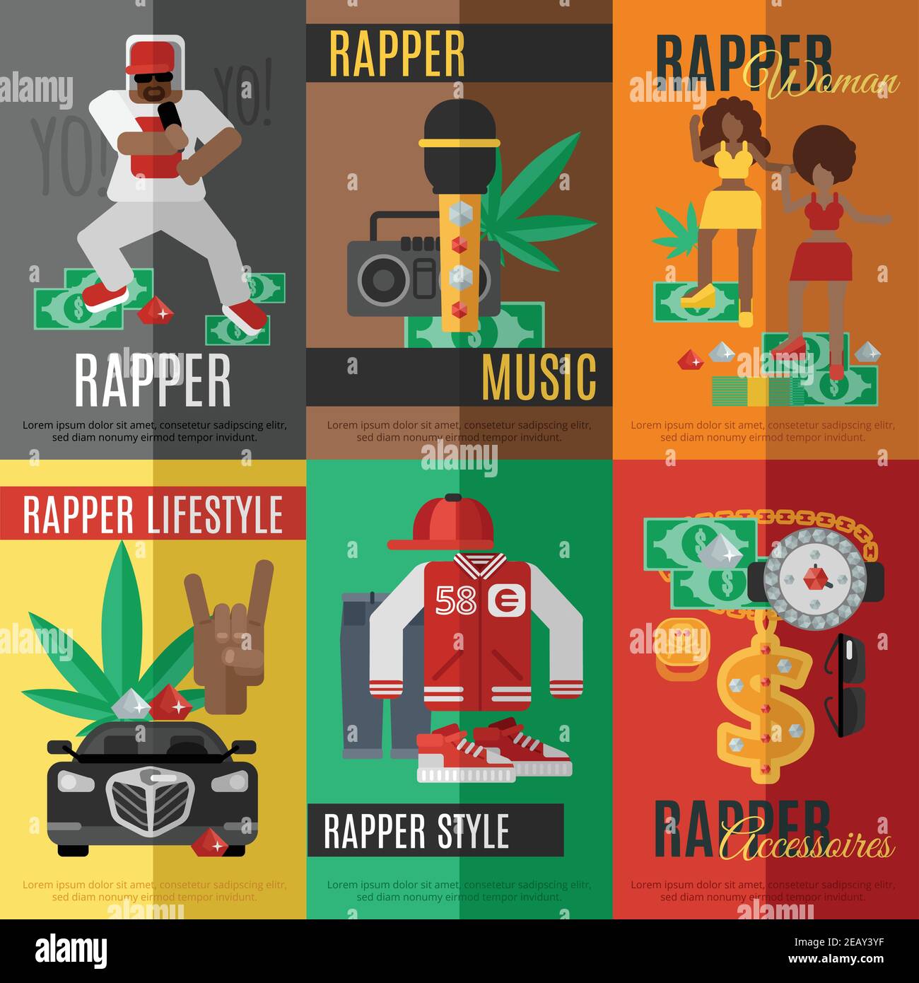Rapper vector vectors hi-res stock photography and images - Alamy