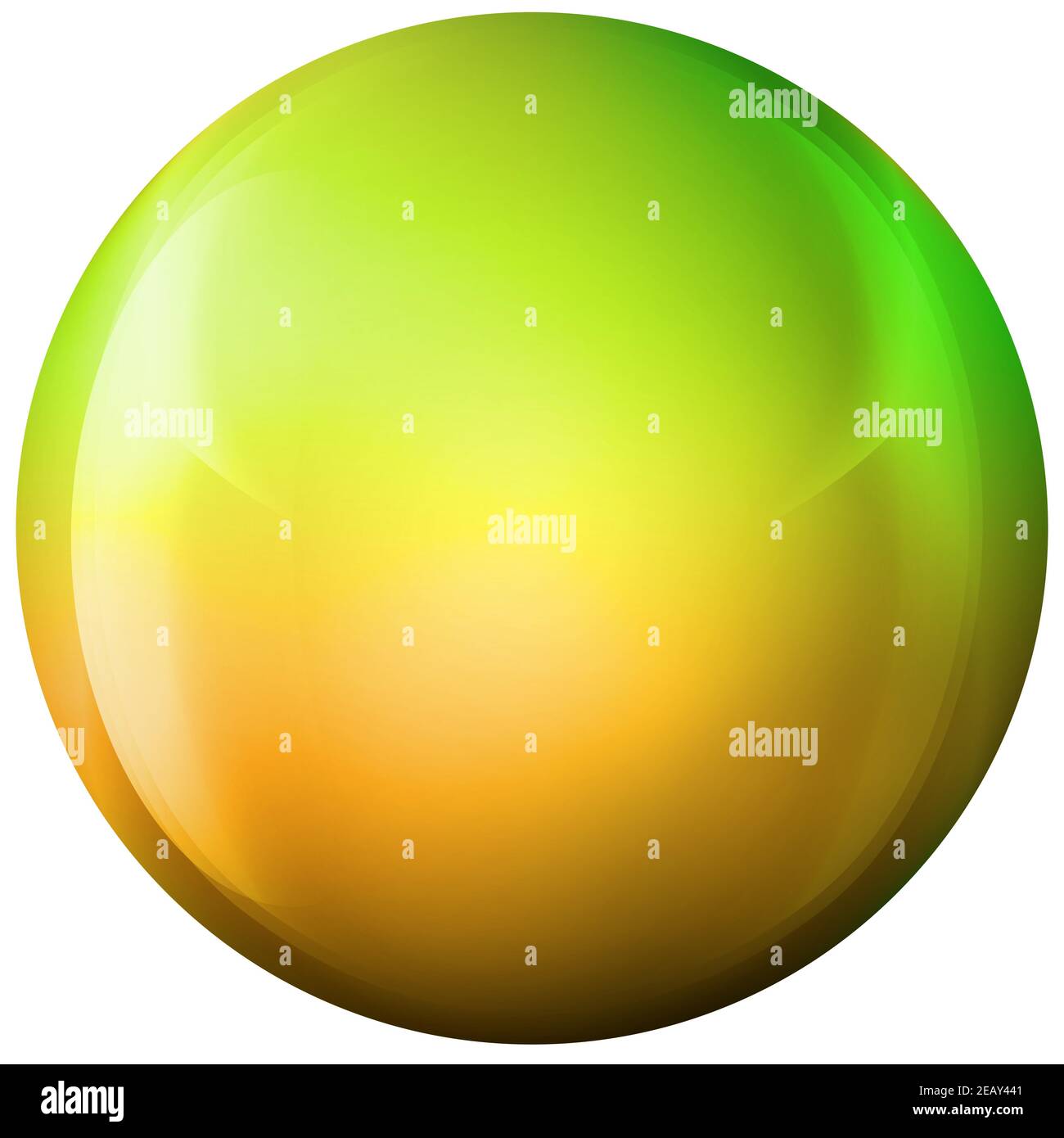 Glass colorful ball or precious pearl. Glossy realistic ball, 3D ...