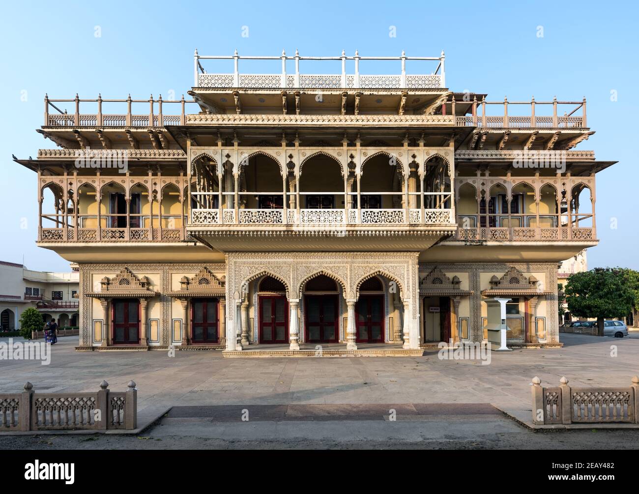 Mubarak Mahal at the City Palace, a palace complex in Jaipur, Rajasthan ...
