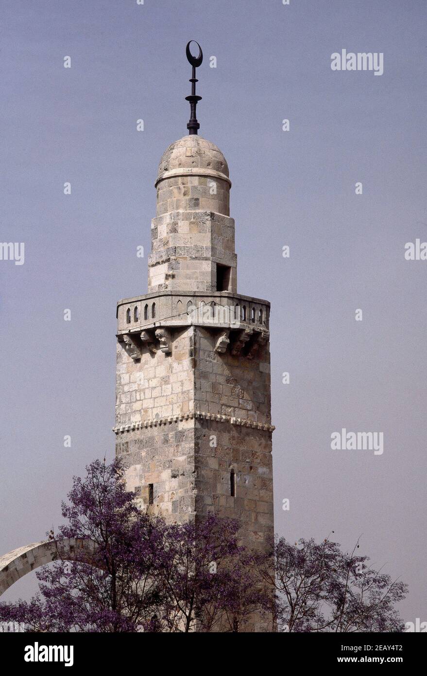 MINARETE DE MEZQUITA. Location: EXTERIOR. JERUSALEM. ISRAEL Stock Photo ...