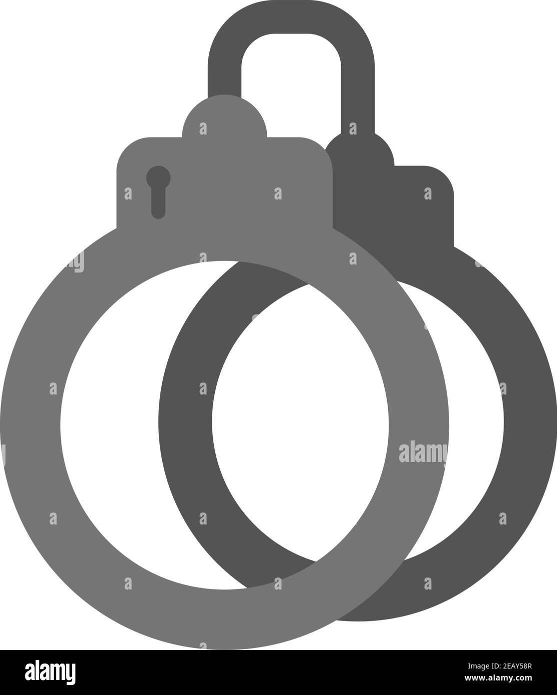 Vector locked handcuffs isolated on white background Stock Vector Image ...